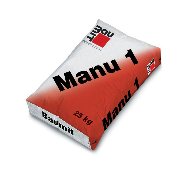 Baumit Manu 1 mészcement kül-beltéri alapvakolat 25 kg - Anda ...