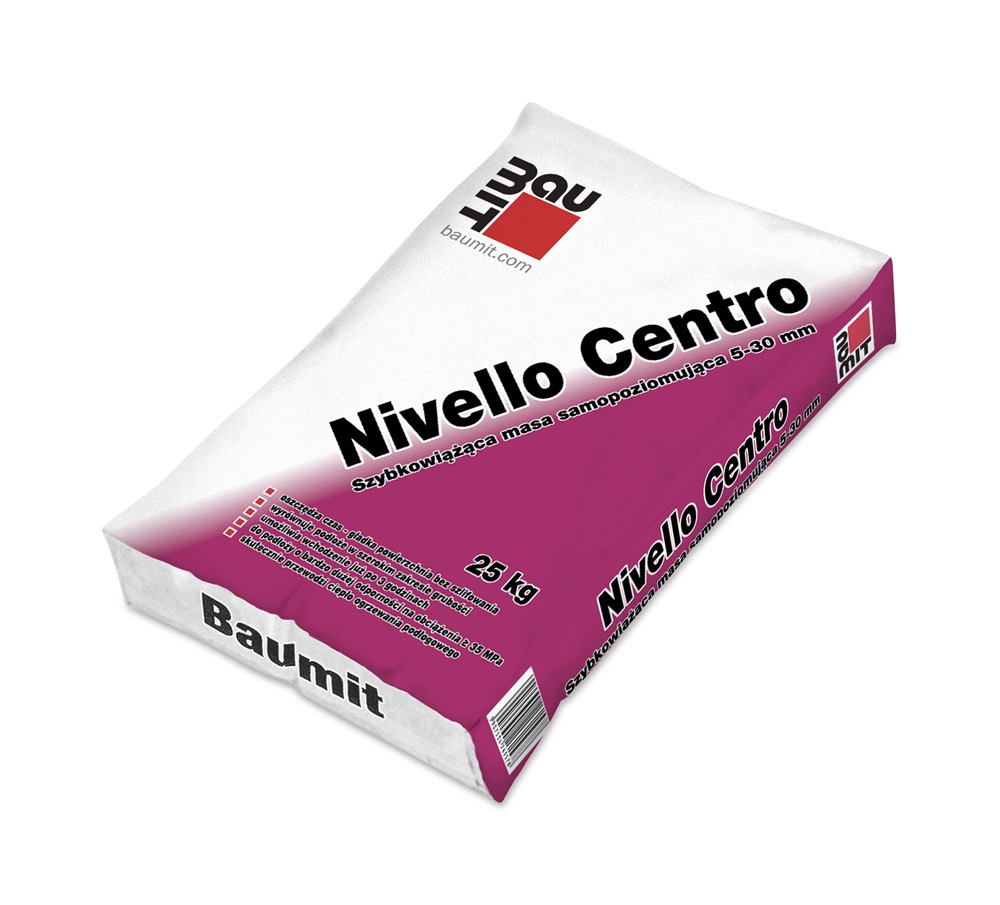 Baumit Nivello Centro aljzatkiegyenlítő 5-30mm 25 kg - Anda webáruház