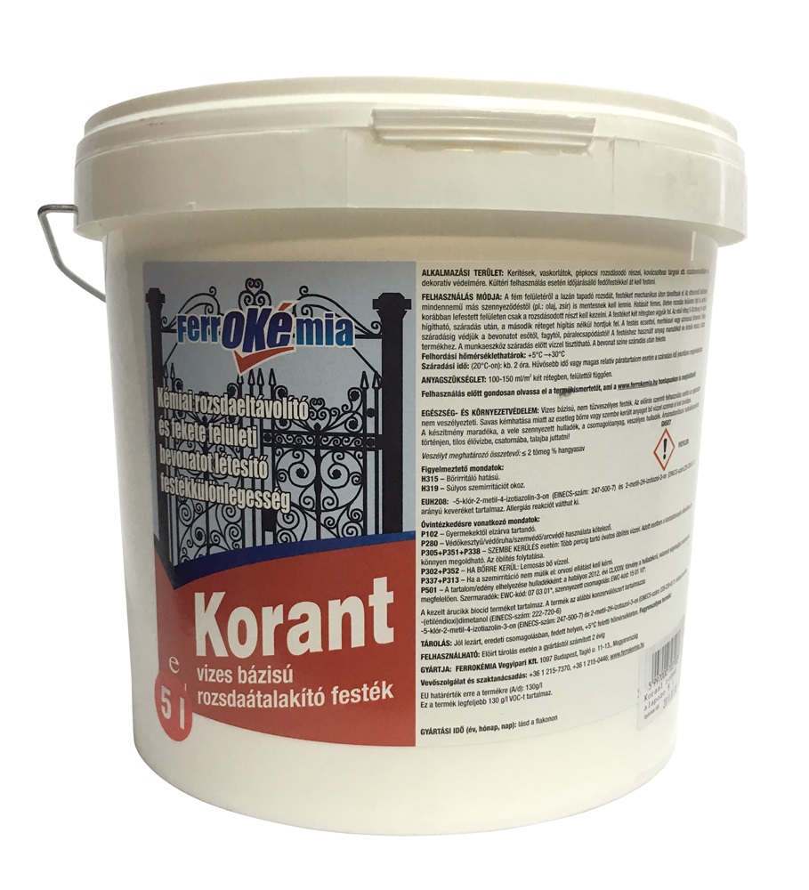 Korant rozsdaátalakító festék 5 L - Anda Festékáruház – Az ország ...