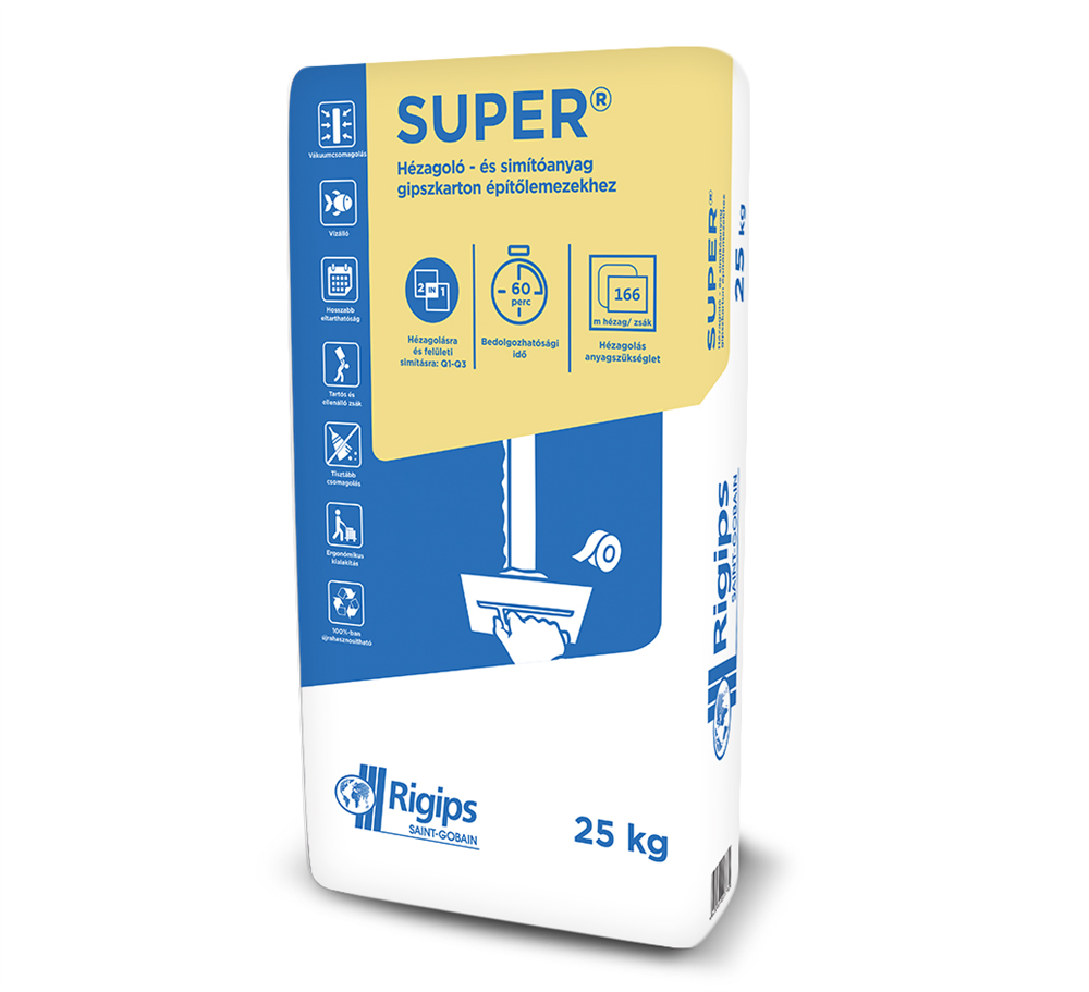 Rigips szuper hézagoló gipsz 25 kg T PE zsákos - Anda Festékáruház – Az ...