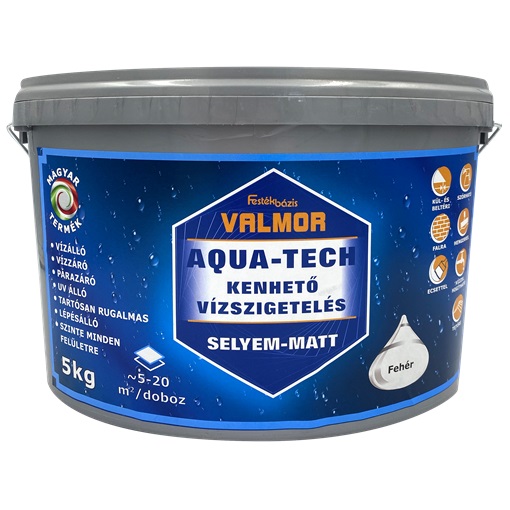 VALMOR Aqua-tech kenhető vízszigetelés fehér 5 kg - Anda Festékáruház ...