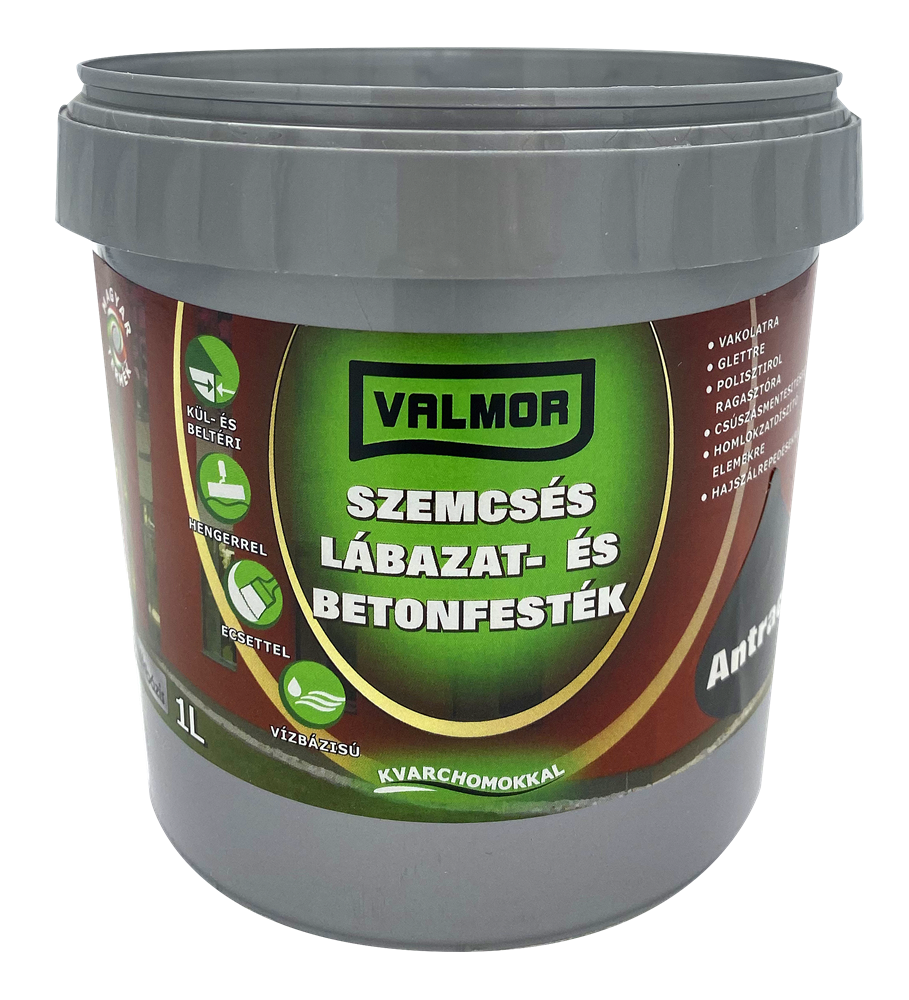 Valmor Szemcsés Lábazat- és Betonfesték antracit 1 L - Anda ...